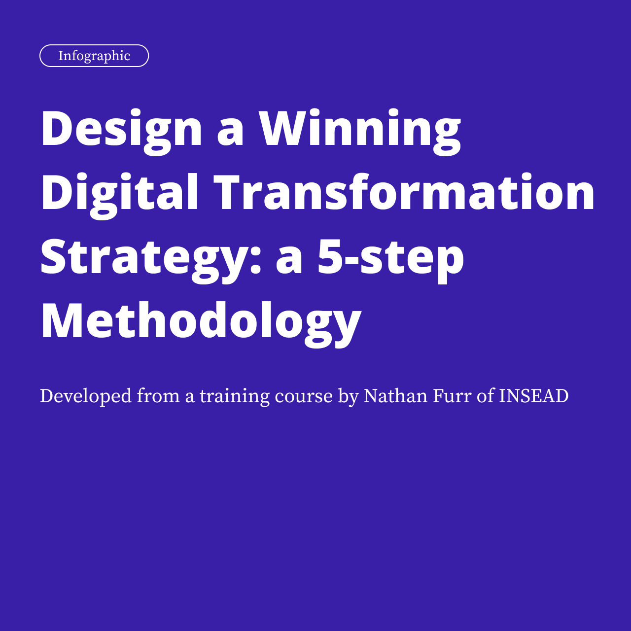Infographic: Design a Winning Digital Transformation Strategy, a 5-step ...
